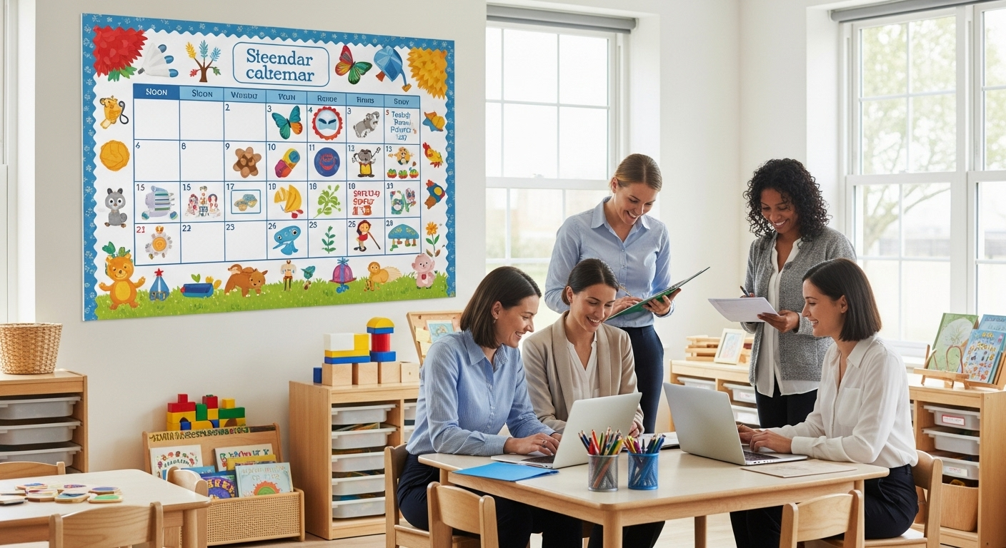 Nursery school calendar management